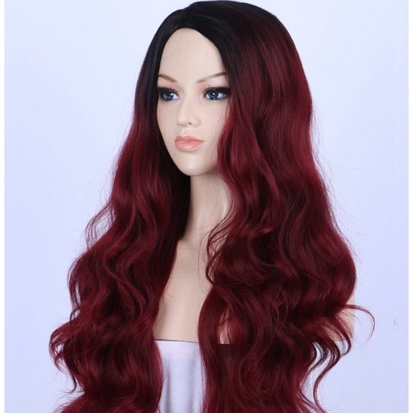 Accessories | Kayla 22 Ombr Wine Synthetic Wig Nwt | Poshmark